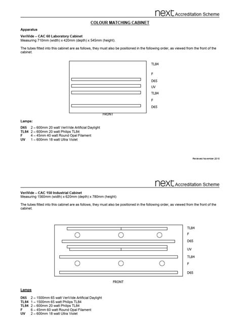 Colour Matching Cabinet Pdf Ultraviolet Electromagnetic Radiation