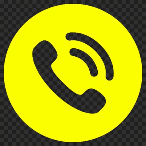 Hd Yellow Round Circle Phone Icon Png Phone Icon Circle Round Phone