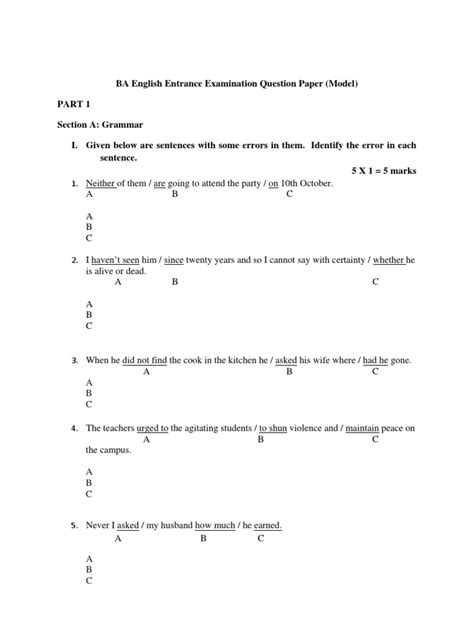 PDF BA English Model Paper DEV DOKUMEN TIPS