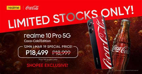 Snag The Realme 10 Pro 5g Coca Cola® Edition For As Low As Php18499