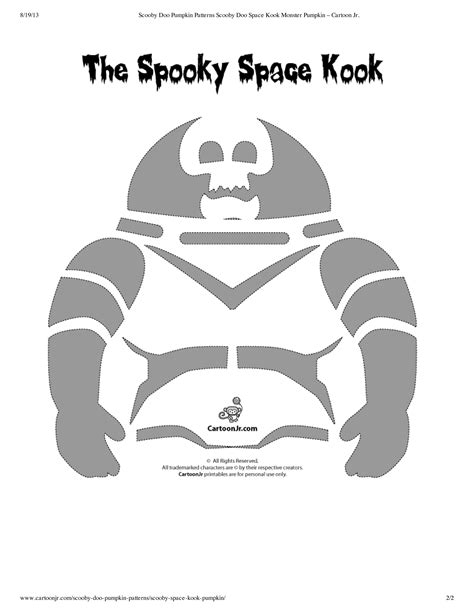 Scooby Doo Pumpkin Carving Stencils 50 Printable Pumpkin Carving