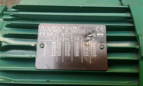 Leroy Somer Ls90l T 1500 Rpm 15 Kw 400v B3 Ath E144 Atholland
