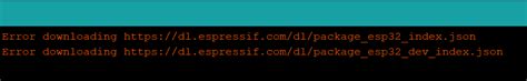 MGC Arduino Boards Manager Error While Installing The ESP32 Boards Definitions