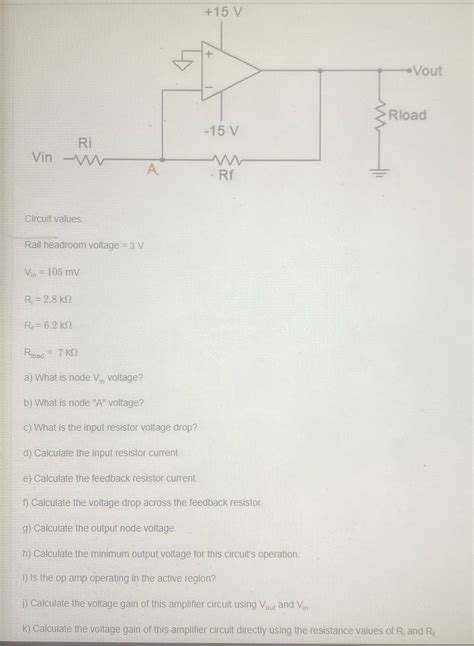 [solved] Questions Are In Picture 15 V Vout Rload 15 V Ri Vin Vw M Course Hero