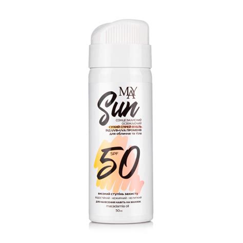 Солнцезащитный спрей-вуаль May Sun для лица и тела, SPF 50 | отзывы