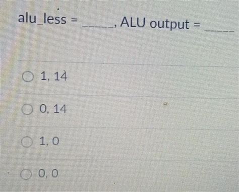 Solved Given The Processor Circuit Below What Are The Bits