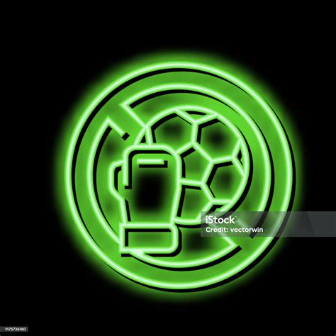 Contraindicated Sport Exercises Neon Glow Icon Illustration Stock