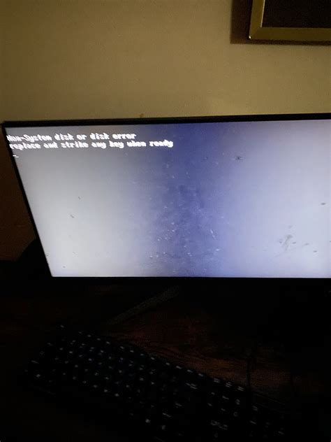 Solved “non System Disk Or Disk Error Replace And Strike Any Key Wh Hp Support Community