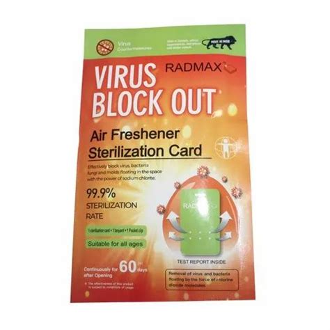 Virus Block Out Card At Rs 250 Piece Sanitization Card In New Delhi