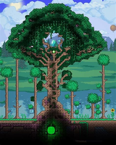Forest Pylon Terraria Pylon Design Ideas Terraria Forest Pylon