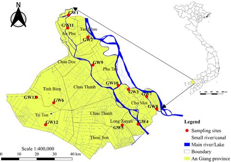 Sampling Locations In An Giang Province 23 Integrated Weight Water