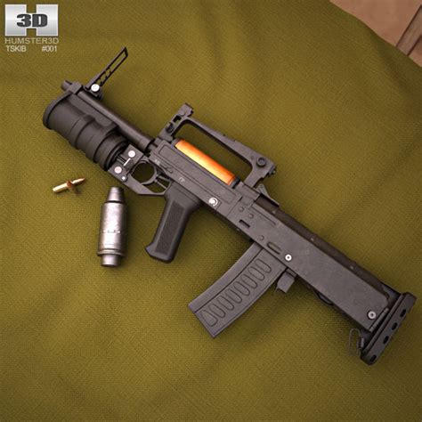 Rifle De Asalto Bullpup Ots 14 Groza Modelo 3d Descargar Fusil De
