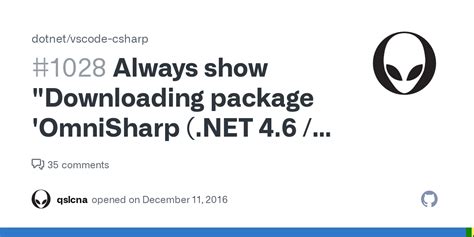 Always Show Downloading Package Omnisharp Net 46 X64 12310 Kb · Issue 1028