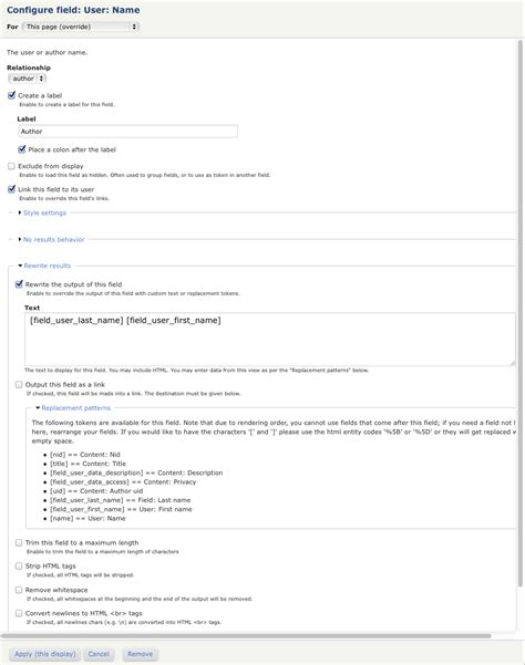 Rewrite Results Removes The Link From The Field 2406913