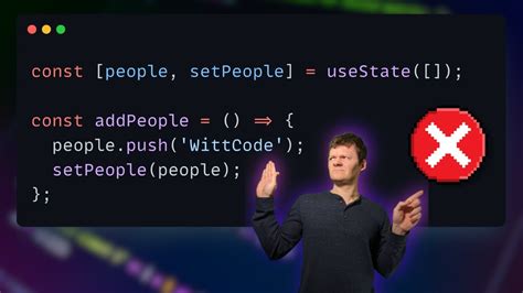 React State And Arrays Youtube