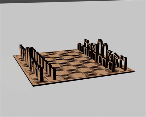 Laser Cut Vector Files Svg Cnc Chess Svg Outdoor Table Games Chess