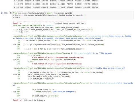 Dynotears Typeerror Index Must Be Integers · Issue 86 · Mckinseycausalnex · Github