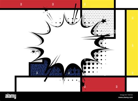 Comic text empty speech bubble pop art Stock Vector Image & Art - Alamy