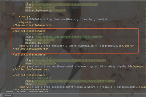 user扩展了一个字段想要在访问组里使用但是报错 cuba jmix cn