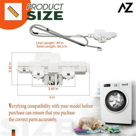 Washer Door Lid Lock Latch Switch Replace For Whirlpool