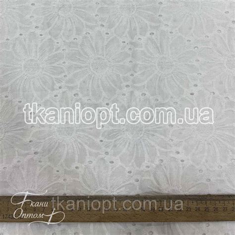 Тканина Батист вишивка прошва білий Id 1729738747 цена 282 ₴ купити на Prom Ua