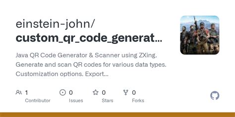 Github Einstein Johncustomqrcodegenerator Java Qr Code Generator And Scanner Using Zxing