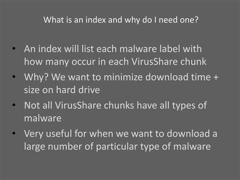 Labeling The Virus Share Malware Dataset Lessons Learned Pptx