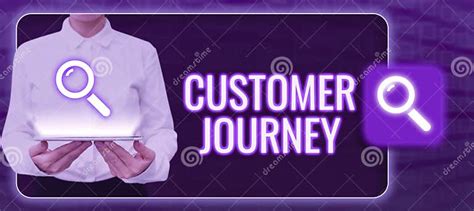 Hand Writing Sign Customer Journey Business Approach Complete Service And Transaction