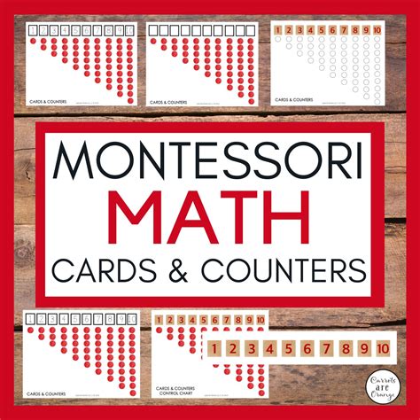 Math Cards And Counters Printables By Carrots Are Orange