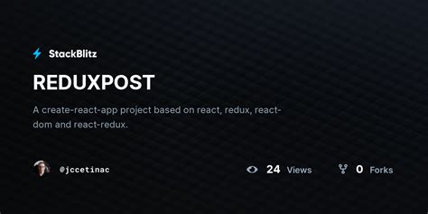 Reduxpost Stackblitz