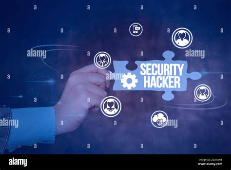 Conceptual Display Security Hacker Business Overview Someone Who