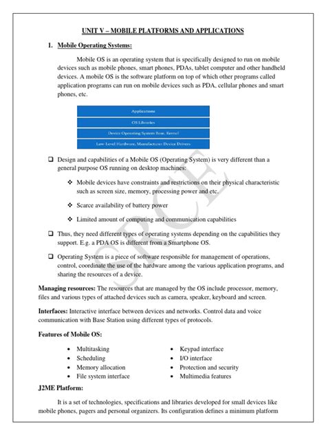 Mc Unit 5 Pdf Operating System Android Operating System