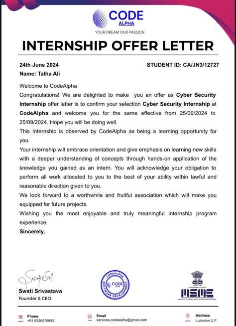 Talha Ali On Linkedin Codealpha