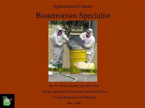 Ppt Agricultural Careers Bioterrorism Specialist Powerpoint Presentation Id 972776