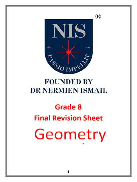 Geometry Revision Sheet Pdf Triangle Triangle Geometry