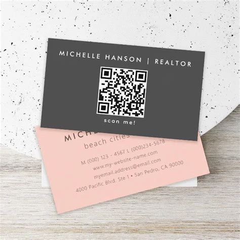 Create Your Own Qr Code Custom Colors Qr Code Business Card Zazzle