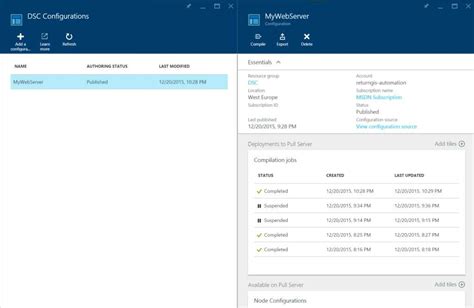 Azure Automation Y Powershell Dsc Returngis