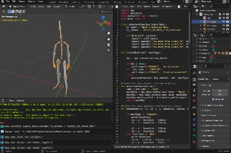 Add Mesh To Each Bone For Mixamo Armature FBX Animation Python Support Blender Artists Community