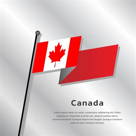 Illustration Of Canada Flag Template 13370830 Vector Art At Vecteezy
