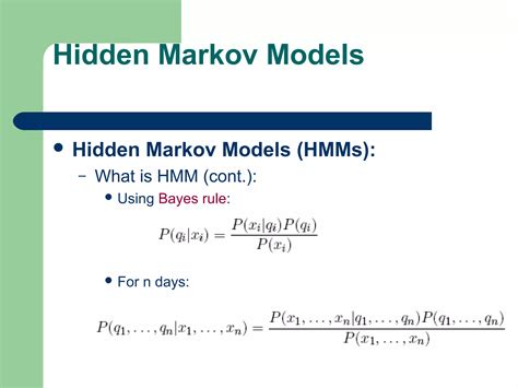 hidden markov model ppt ppt physics science