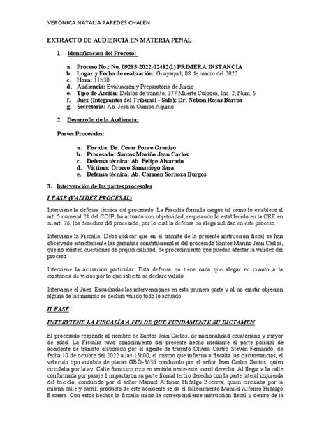 Formato Audiencias De Veronica Paredes Chalen Pdf Fiscal Anulación