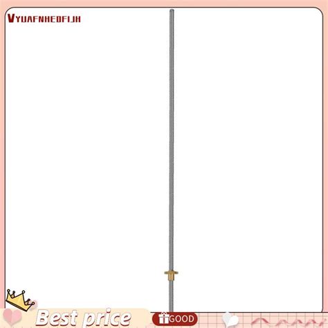 【vyuafnhedfijh】500mm T8 Lead Screw And Brass Nut Acme Thread 2mm