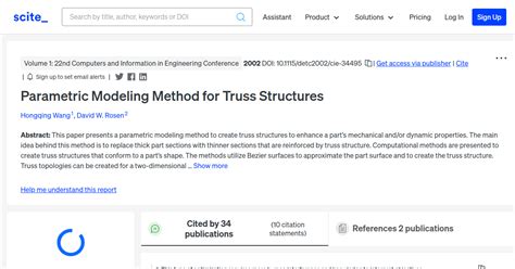 Parametric Modeling Method For Truss Structures