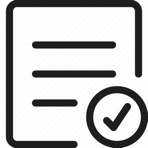 document file page text check accept mark icon download on