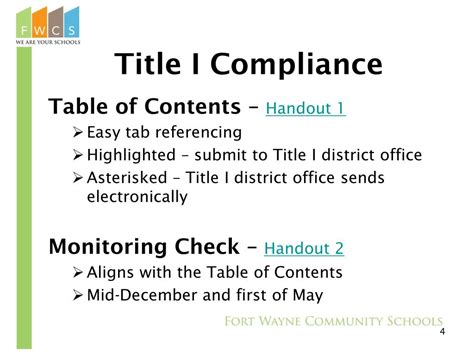 Ppt Who Knew Your Title I Compliance Binder Could Be So Easy