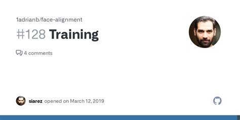 training · issue 128 · 1adrianb face alignment · github