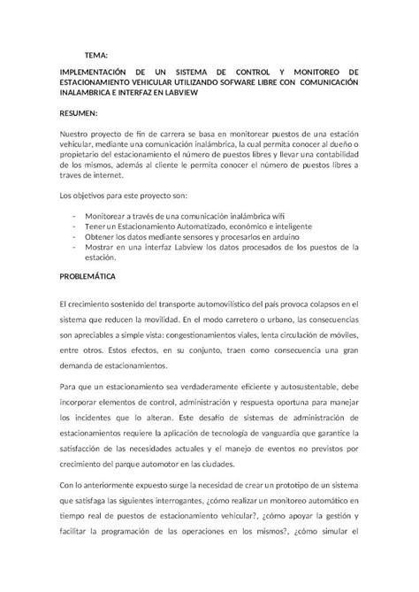 Docx Estacionamiento Labview Arduino Dokumentips