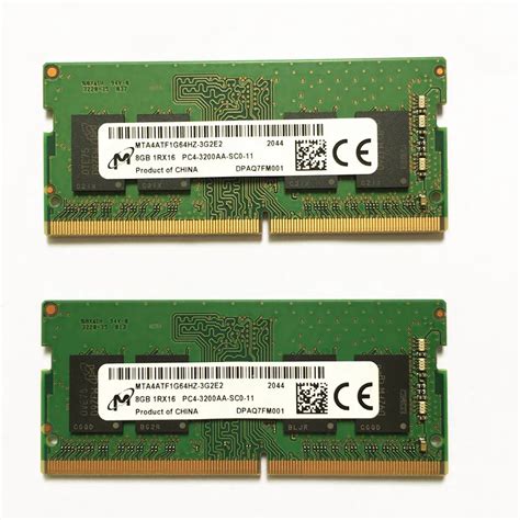 Micron Ddr4 8gb 3200 Mta4atf1g64hz 3g2e2 8gb 1rx16 Pc4 3200aa Sc0 11