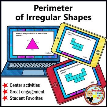 Perimeter Of Irregular Shapes I Digital Perimeter Activity TPT