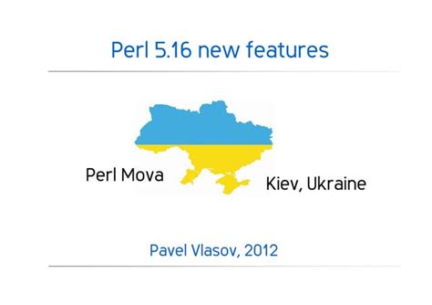 Perl 516 New Features Ppt